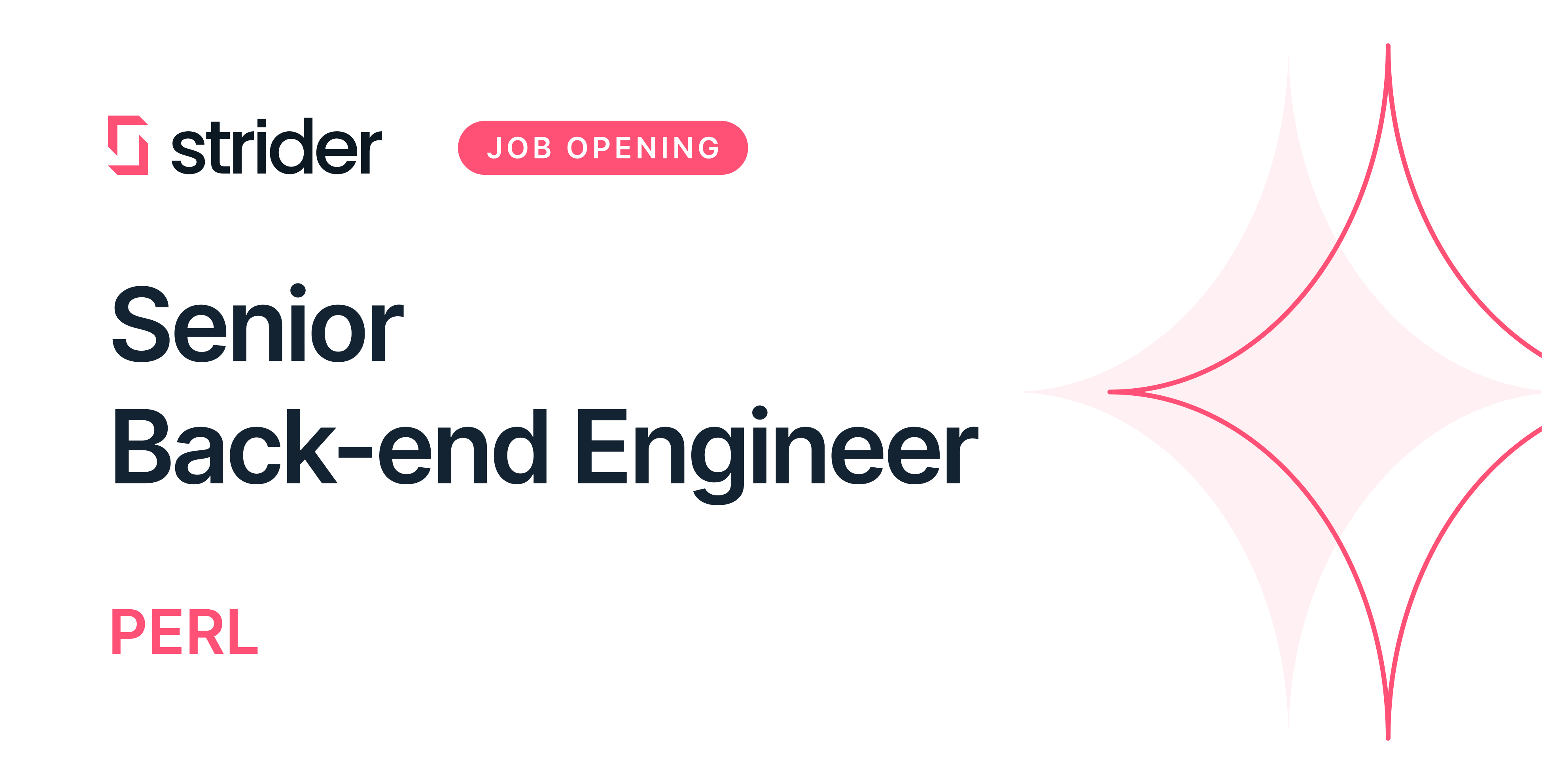 Senior Back-end Engineer - Perl | Strider Jobs